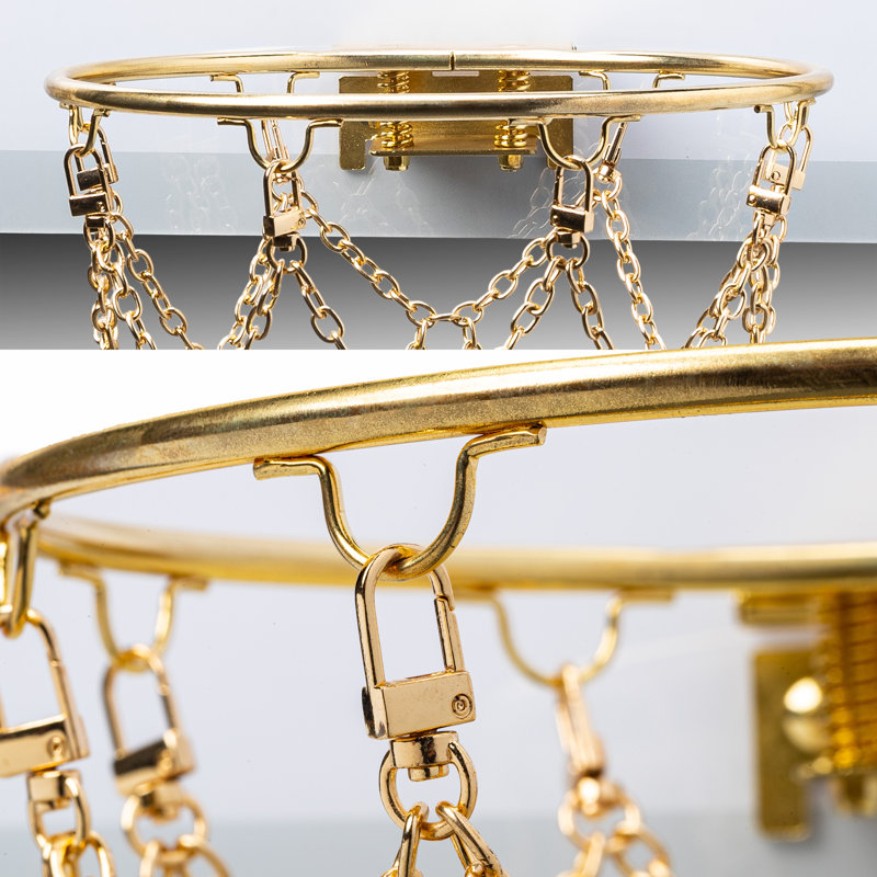 Franklin Sports Mini Basketball Hoop - Premium Gold Chrome Wall Mounted ...