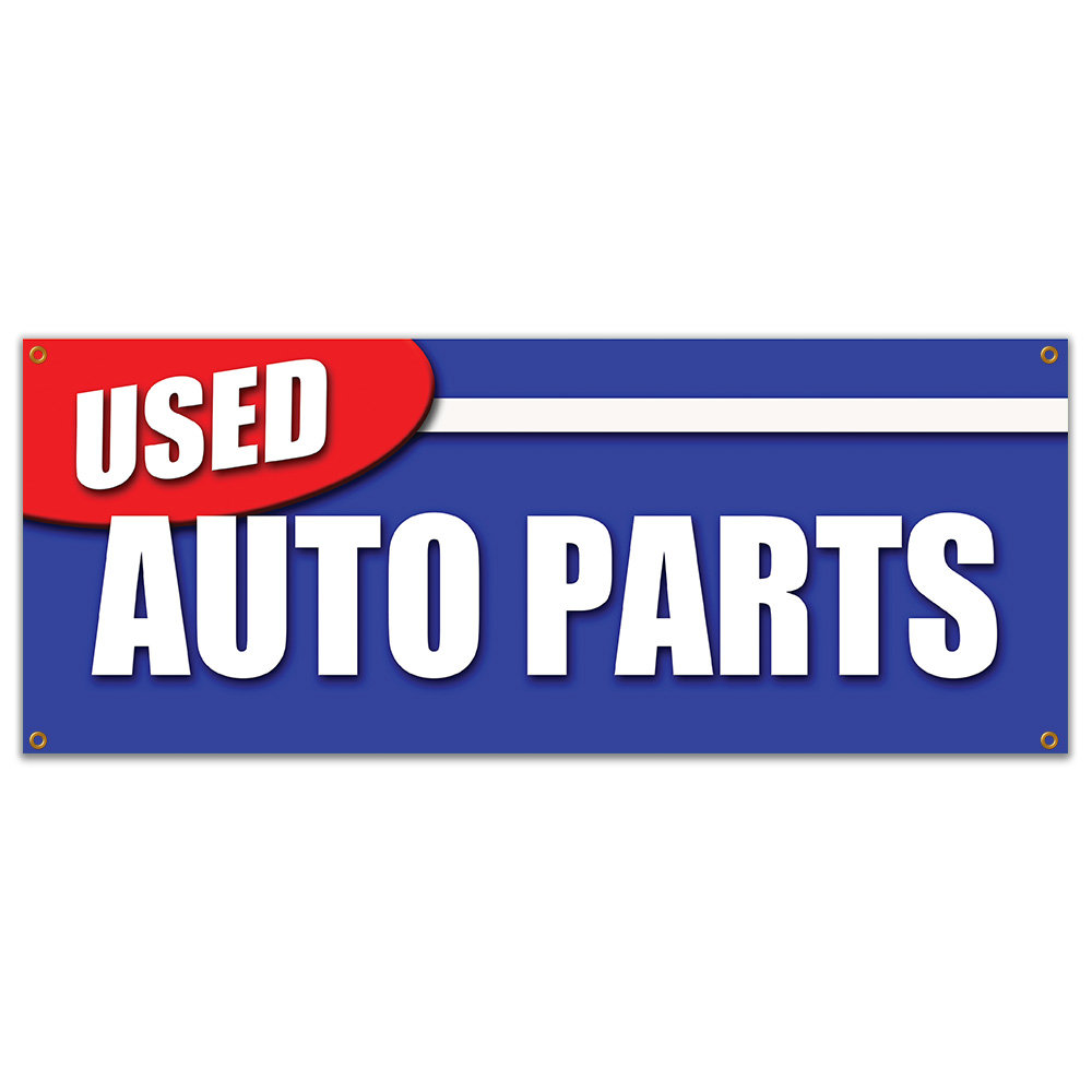 SignMission USED AUTO PARTS BANNER SIGN All Makes Junkyard Junk Yard ...