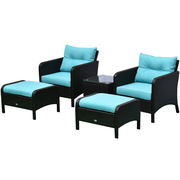 Outsunny 2 - Person Outdoor Seating Group with Cushions & Reviews | Wayfair