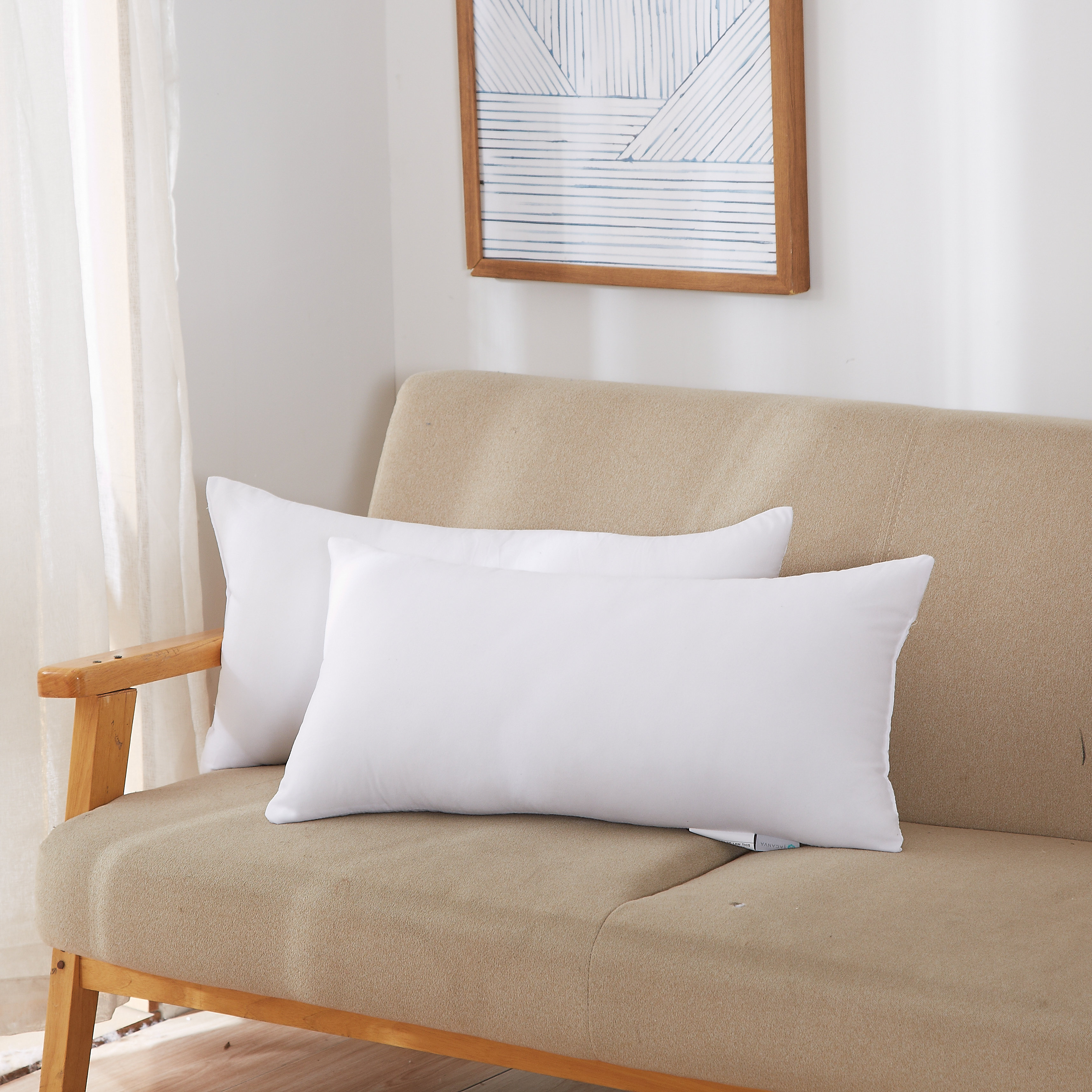 Alwyn Home Demelza Soft Down Alternative Medium Polyester Bed Pillow ...