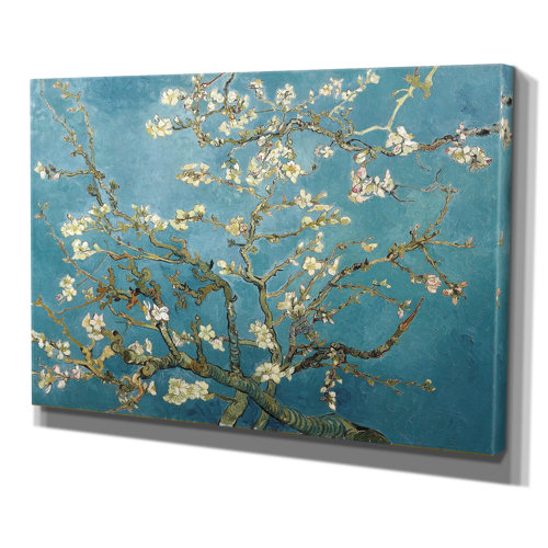 Vault W Artwork Almond Blossom On Canvas by Vincent Van Gogh Painting ...