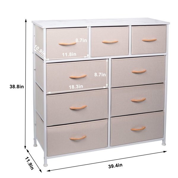 Rebrilliant Matherly 9 Drawer Storage Chest & Reviews | Wayfair