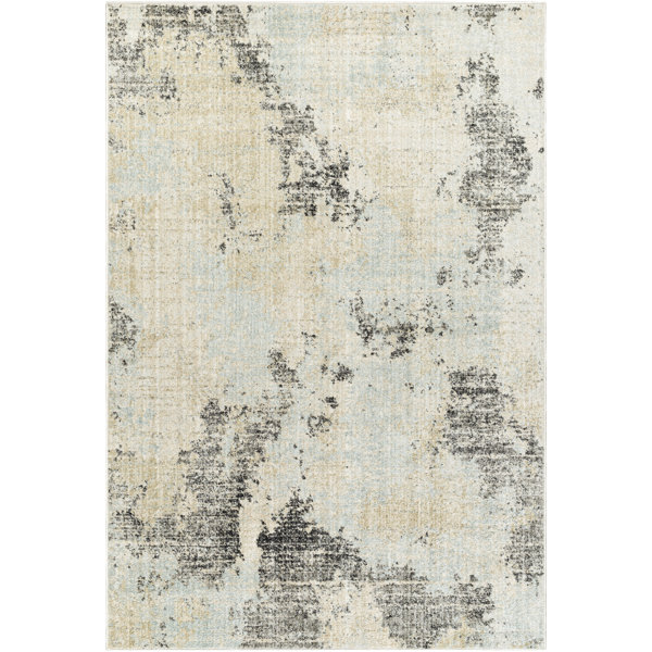 17 Stories Fran Abstract Gray Area Rug | Wayfair