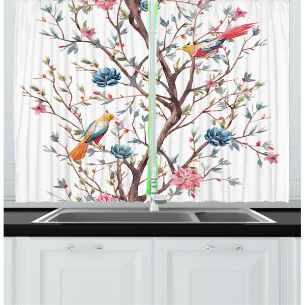 Hummingbird-kitchen-curtains | Wayfair