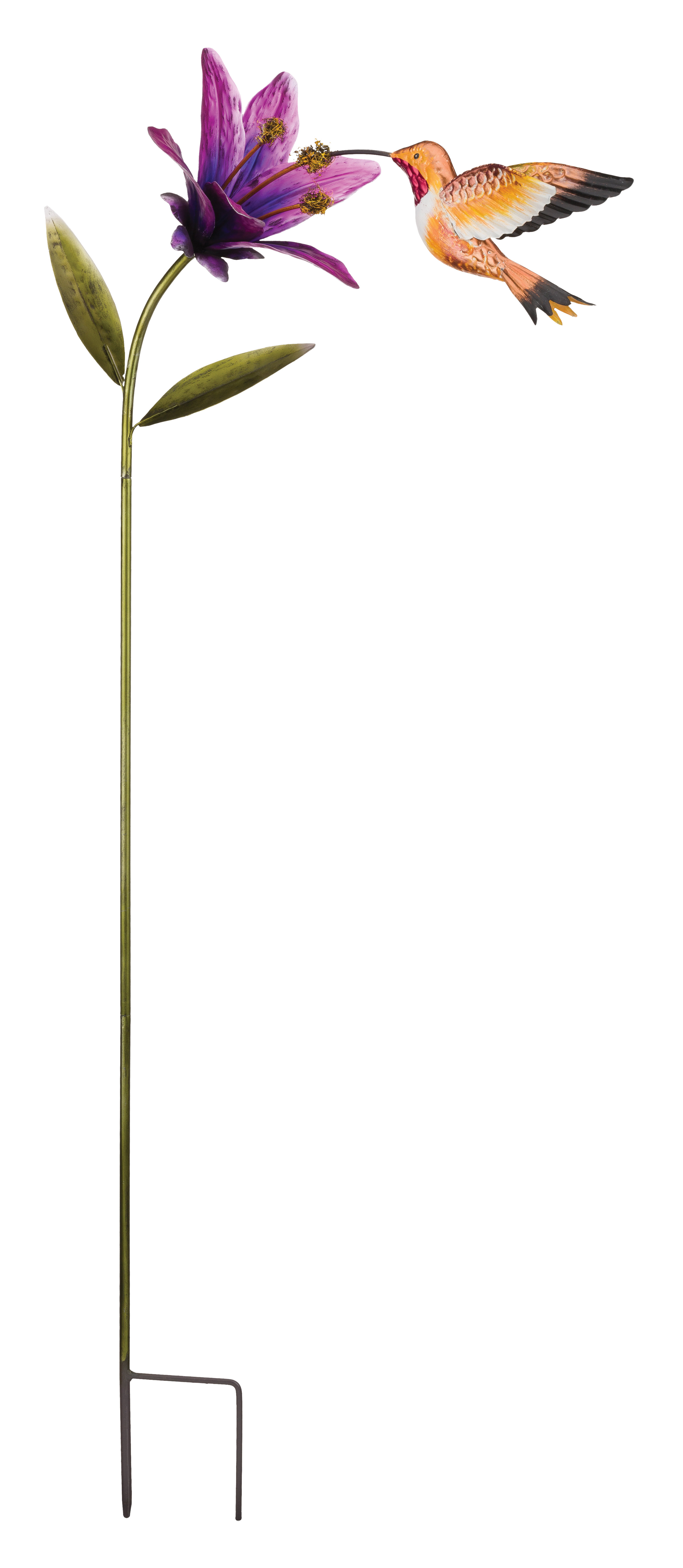 Regal Art & Gift Hummingbird Flower Stakes - Rufous | Wayfair