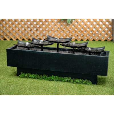 Hi-Line Gift Ltd. Metal Multi Level Plates Fountain & Reviews | Wayfair