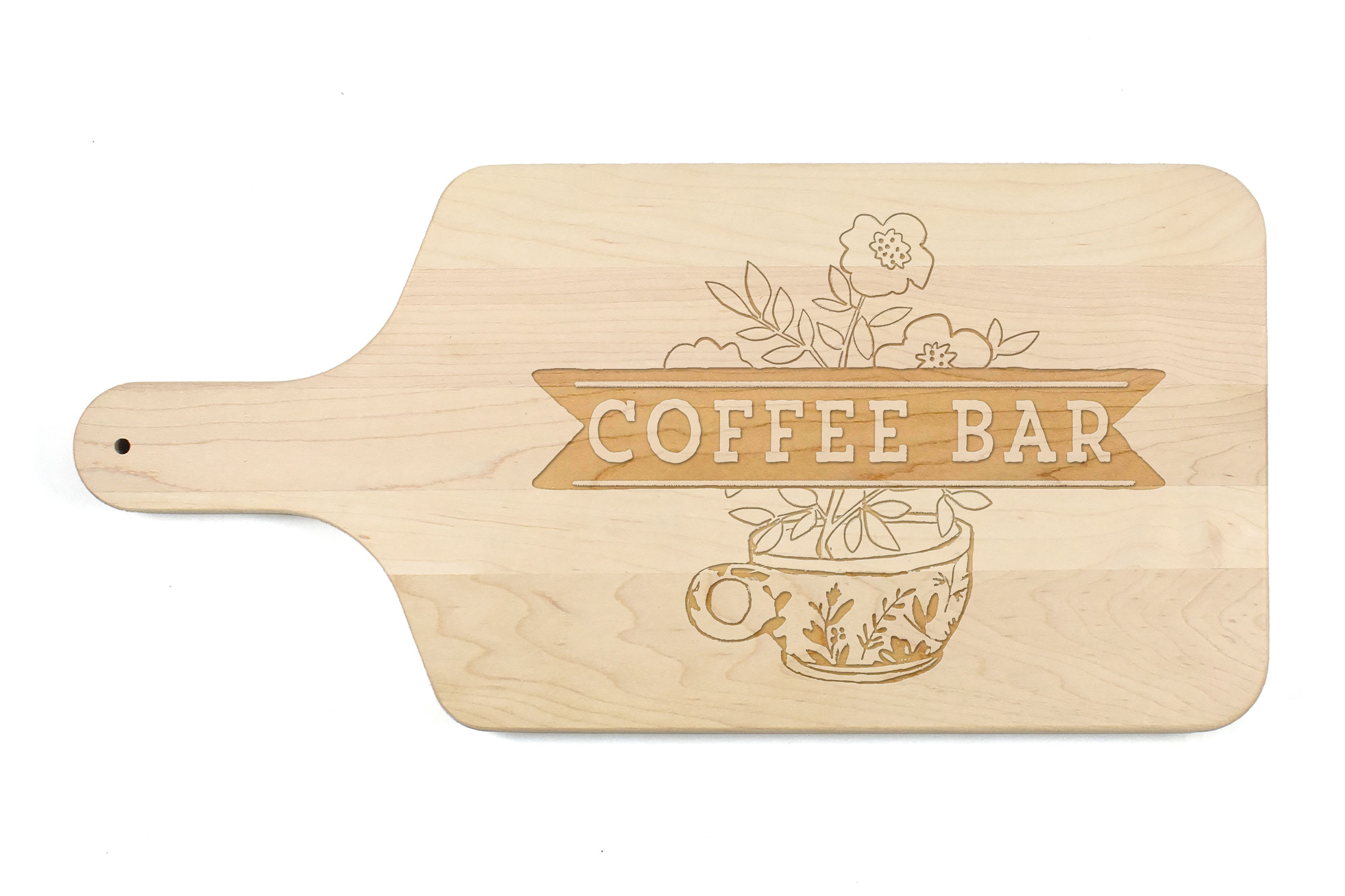 Designs Direct Creative Group Floral Coffee Bar Cutting Board | Wayfair