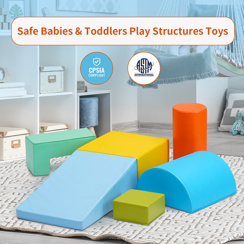 GDY Kids 6 Piece Blocks/Climbers & Reviews | Wayfair