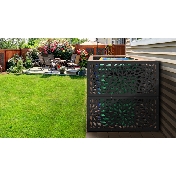 DESIGN-VU Floral Decorative Privacy Panel | Wayfair