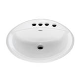 American Standard Aqualyn 17.38'' Ceramic Oval Drop-In Bathroom Sink ...