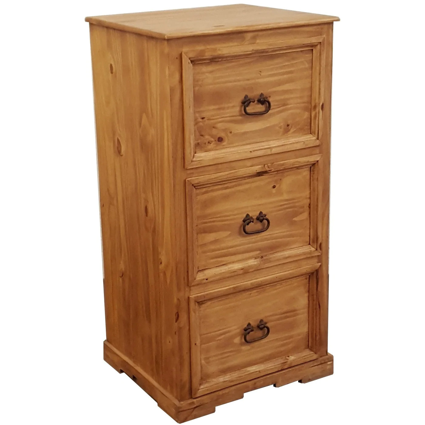 Loon Peak® Deronna 3 -Drawer Solid Wood Vertical Filing Cabinet | Wayfair
