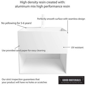 Orren Ellis Atwell 21.62'' Wall Mounted Single Bathroom Vanity with ...