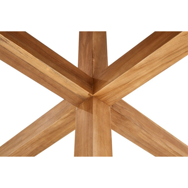 Winston All-Natural Teak Outdoor 60" Round Dining Table | Wayfair