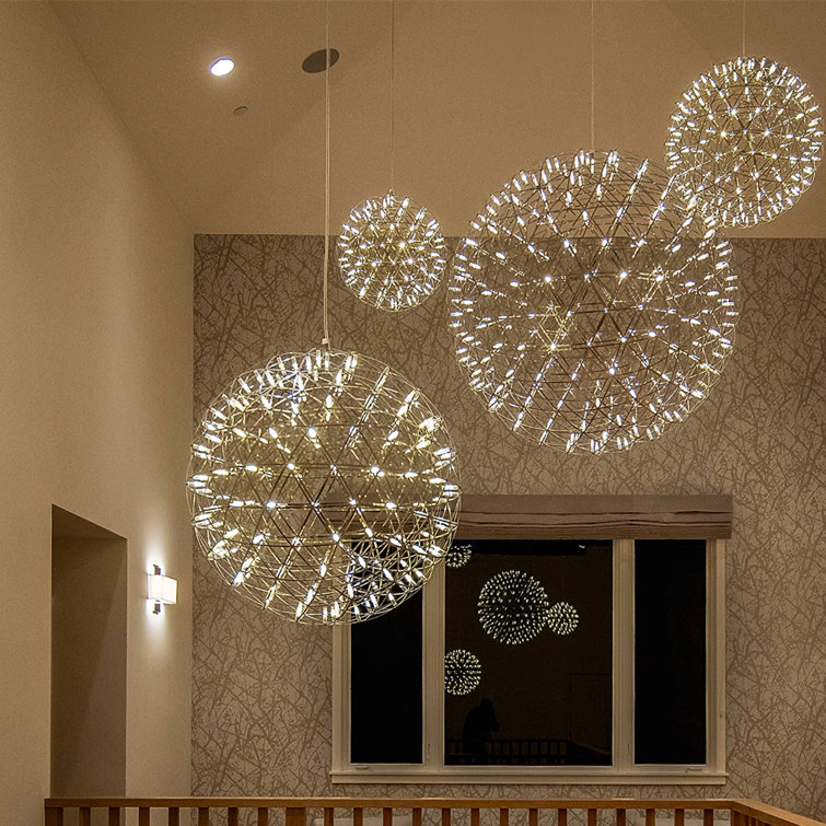 Mercer41 Parkington 92 - Light LED Sphere Chandelier | Wayfair