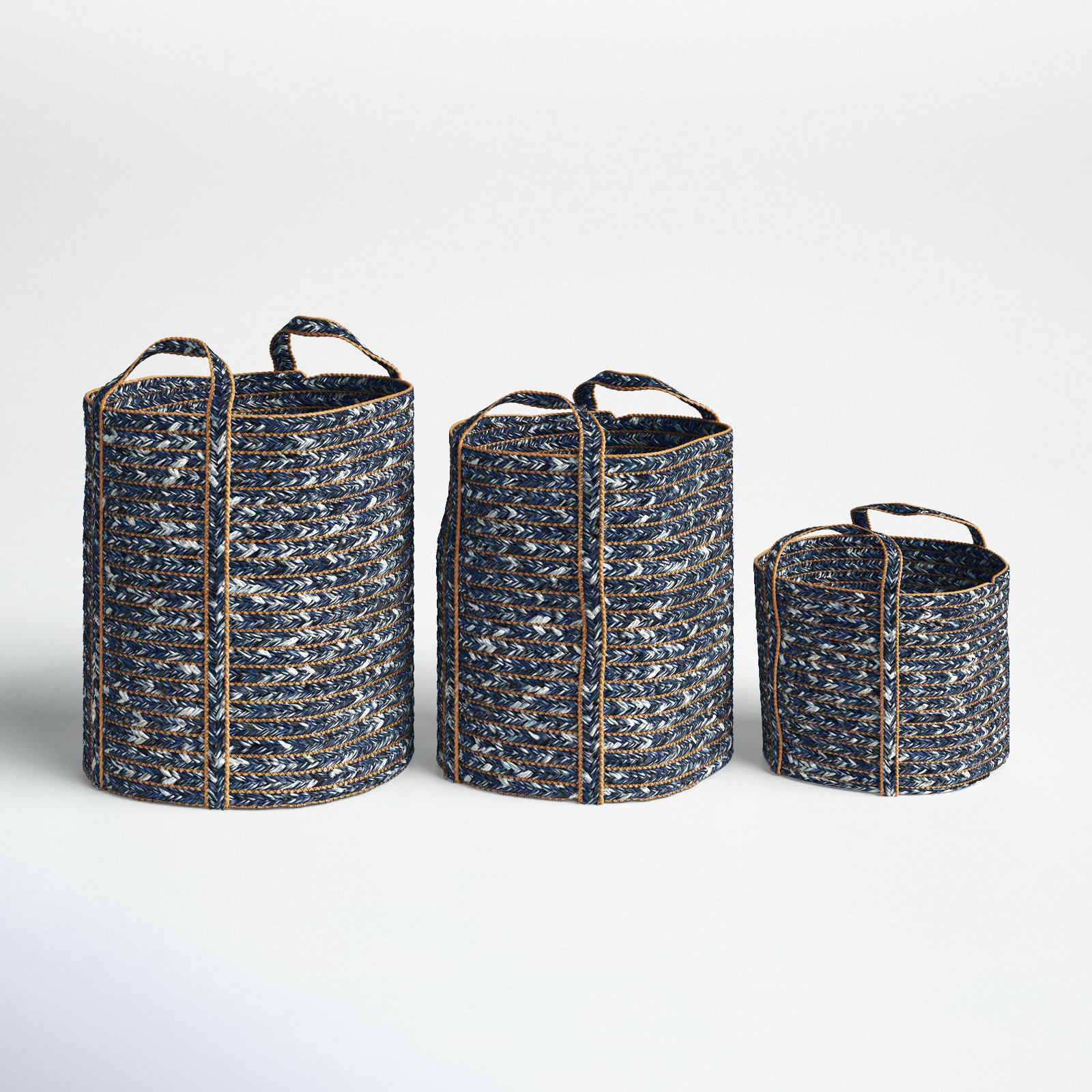 Joss & Main Palma 3 Piece Fabric Basket Set | Wayfair