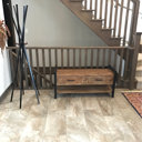 Union Rustic Hanks Wood Storage Bench | Wayfair