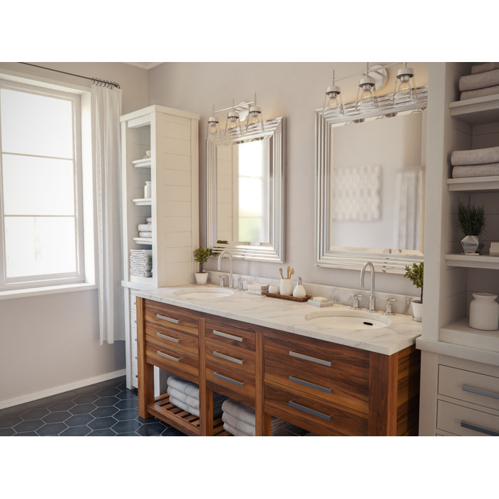 Wade Logan® Kaylin 3 - Light Dimmable Vanity Light & Reviews | Wayfair