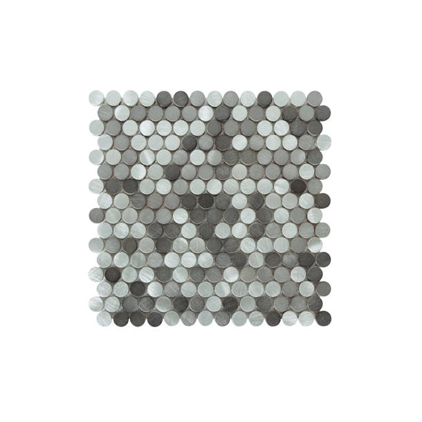 WS Tiles Twilight 1" x 5" Aluminium Novelty Mosaic Tile | Wayfair