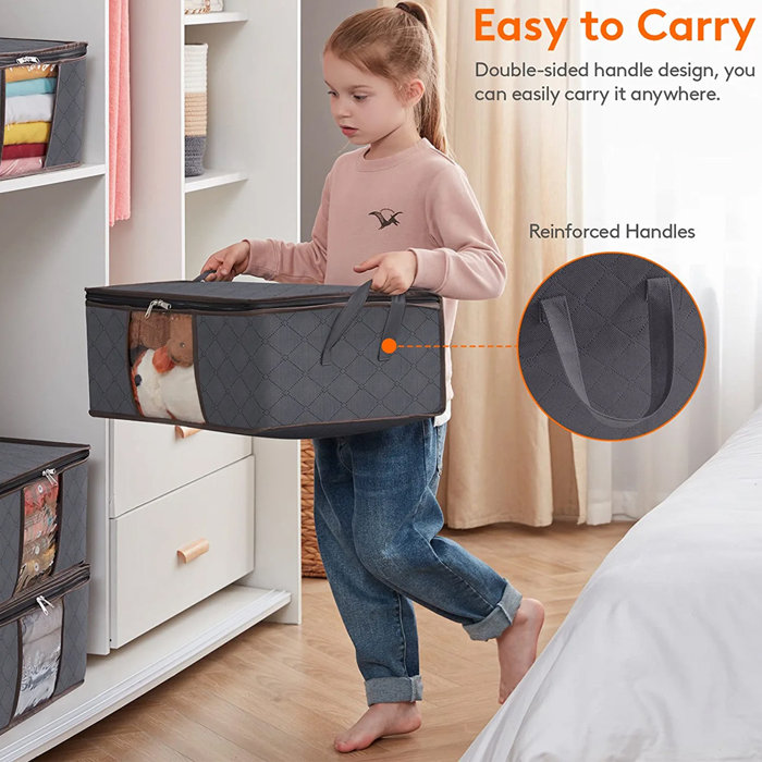 Rebrilliant Fabric Underbed Storage & Reviews | Wayfair