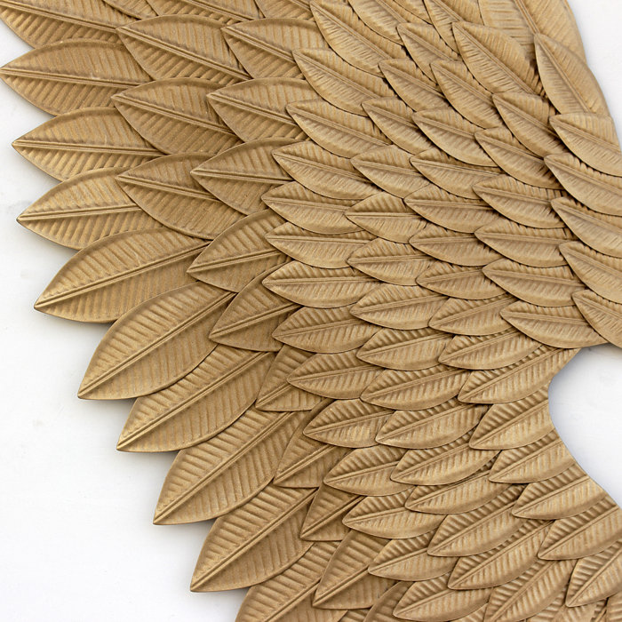 Everly Quinn 2 Piece Engle Wings Metal Wall Décor Set | Wayfair