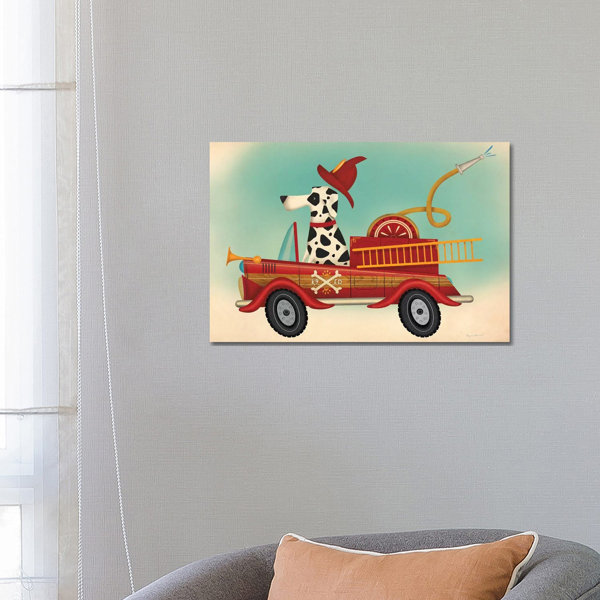 Rosalind Wheeler K9 Fire Department by - Wrapped Canvas Graphic Art ...