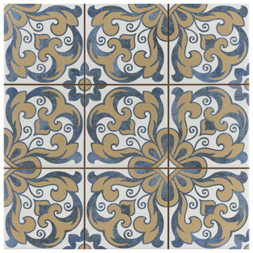 Merola Tile Harmonia 13" x 13" Ceramic Wall & Floor Tile | Wayfair