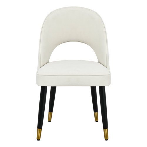 Everly Quinn Louis Velvet Upholstered Side Chair & Reviews | Wayfair