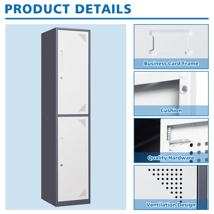 Steelcube 2 - Tier 2 - Section 15'' Wide Gym Locker & Reviews | Wayfair