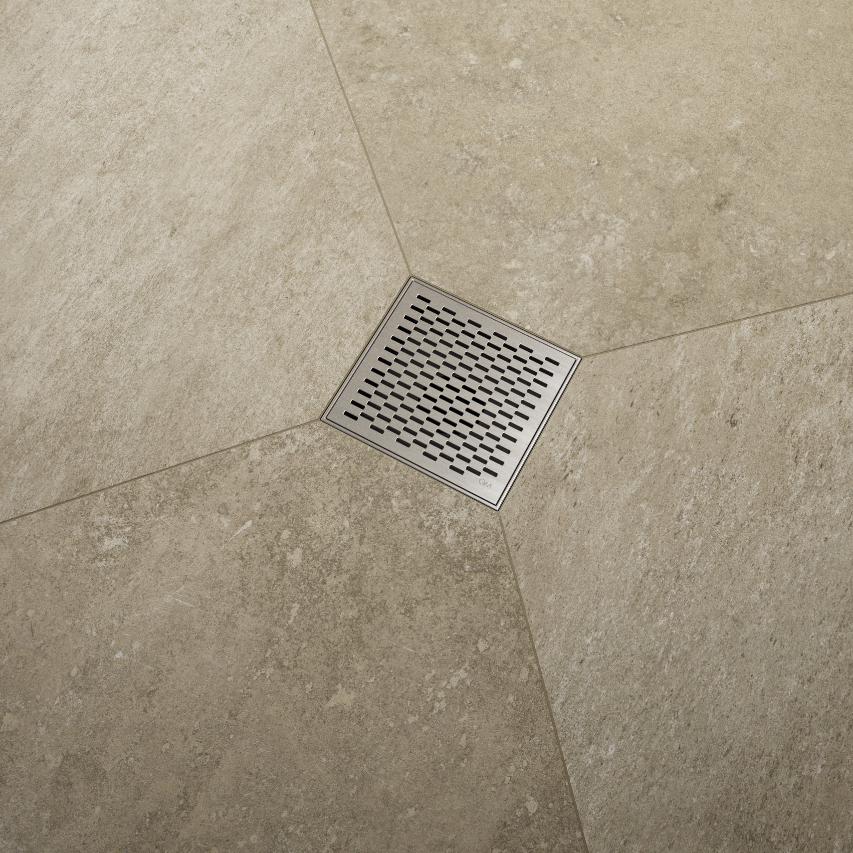 QM Drain Delmar Delta Center Grid Shower Drain | Wayfair
