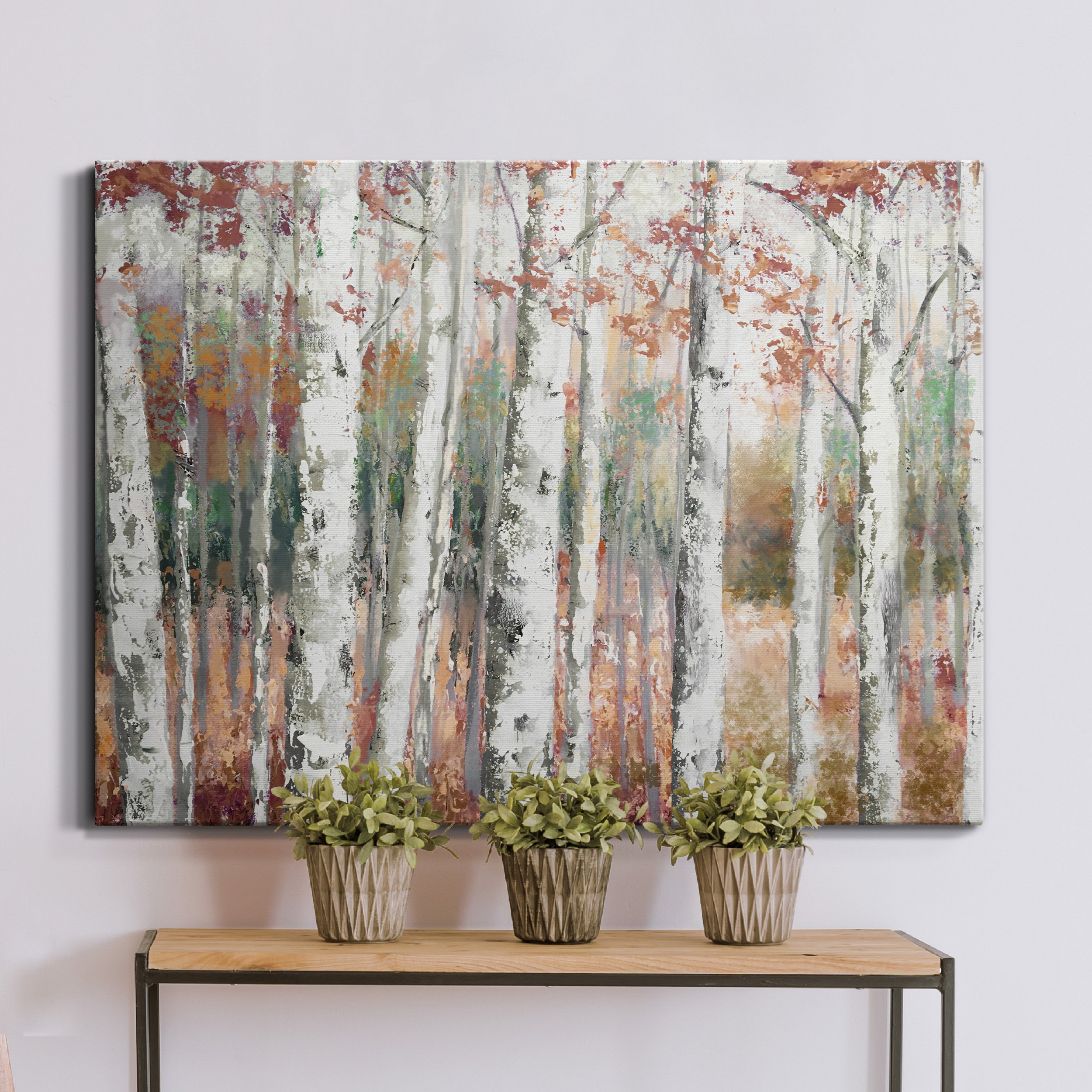 Millwood Pines Rustic Woodland - Wrapped Canvas Print & Reviews | Wayfair