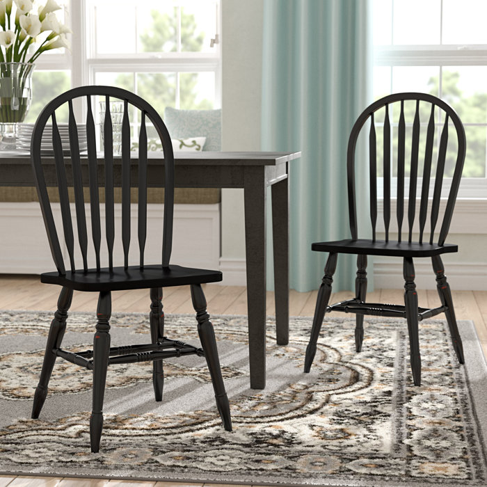 One Allium Way® Azizi Solid Wood Windsor Back Side Chair & Reviews ...
