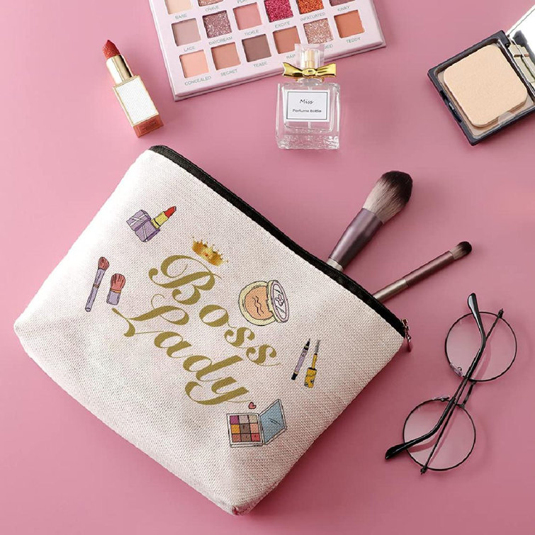 Trinx Blakeman Boss Lady Makeup Bag | Wayfair