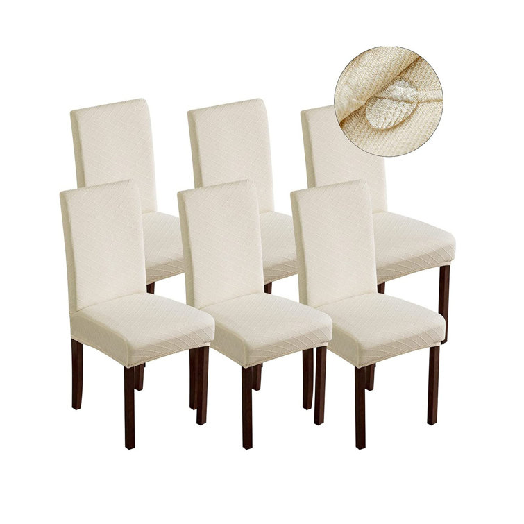 Ebern Designs Box Cushion Dining Chair Slipcover | Wayfair