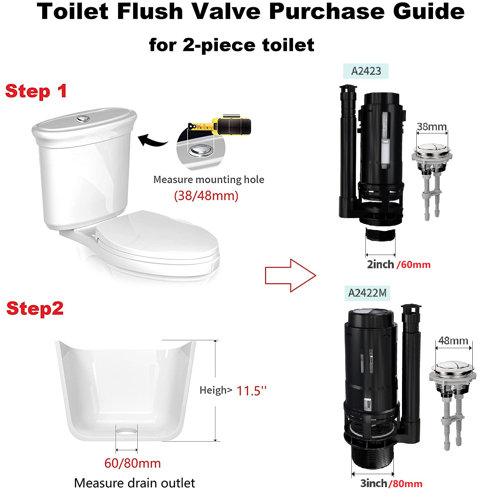 R&T Dual Flush Valve Toilet Repair Kit | Wayfair