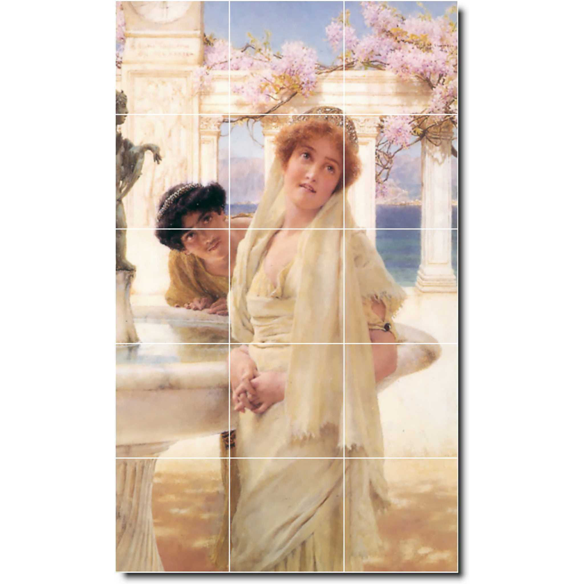 Picture-Tiles.com 18" x 30" Ceramic Painting Decorative Mural Tile 6" x ...