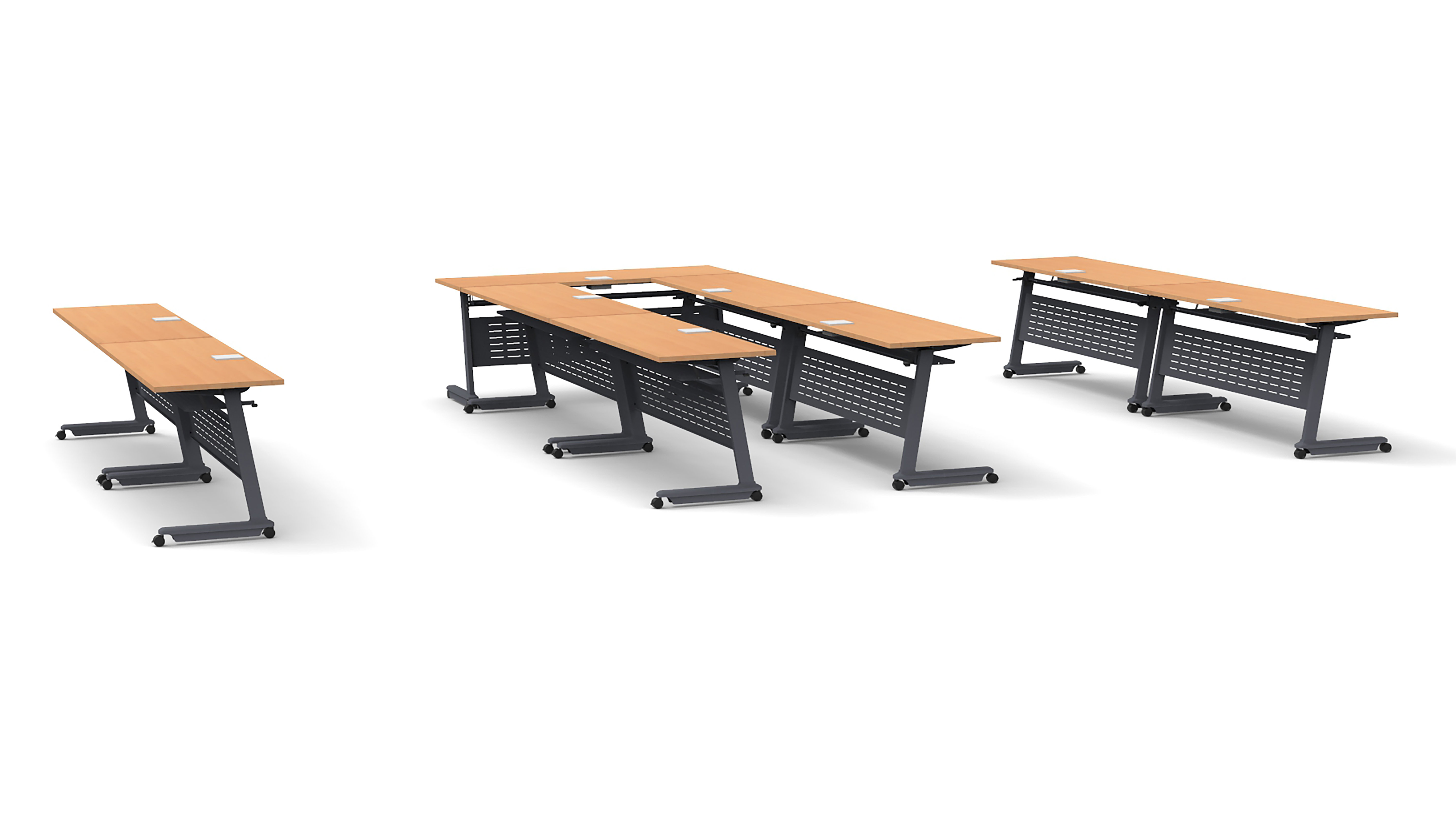 TeamWORK Tables 17 Person Training Meeting Seminar Tables Set | Wayfair