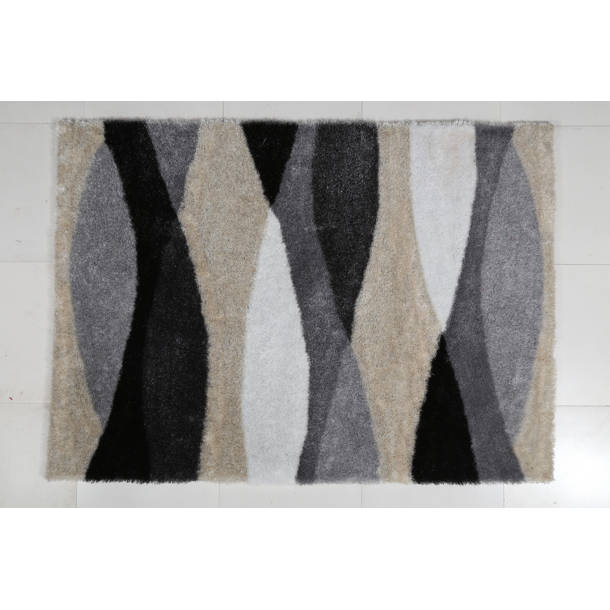 Orren Ellis Neligh Handmade Performance Brown/Beige Rug & Reviews | Wayfair