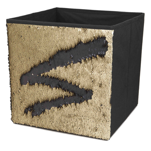 Ebern Designs Reversible Mermaid Sequin Storage Fabric Bin - Wayfair Canada