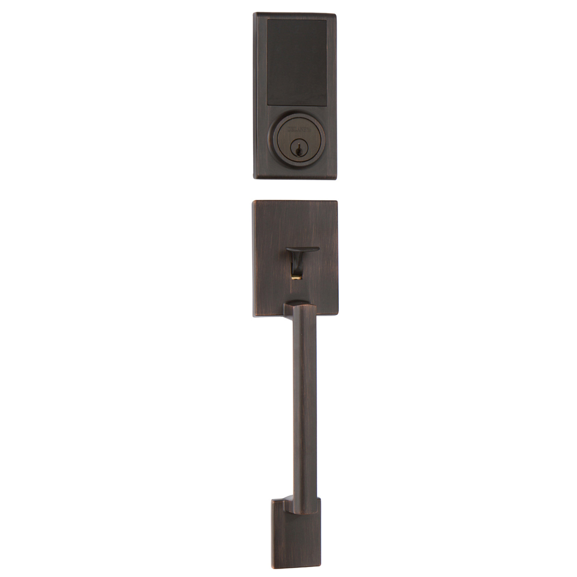 Delaney Hardware Handleset with Electronic Deadbolt and Kira Lever Door ...