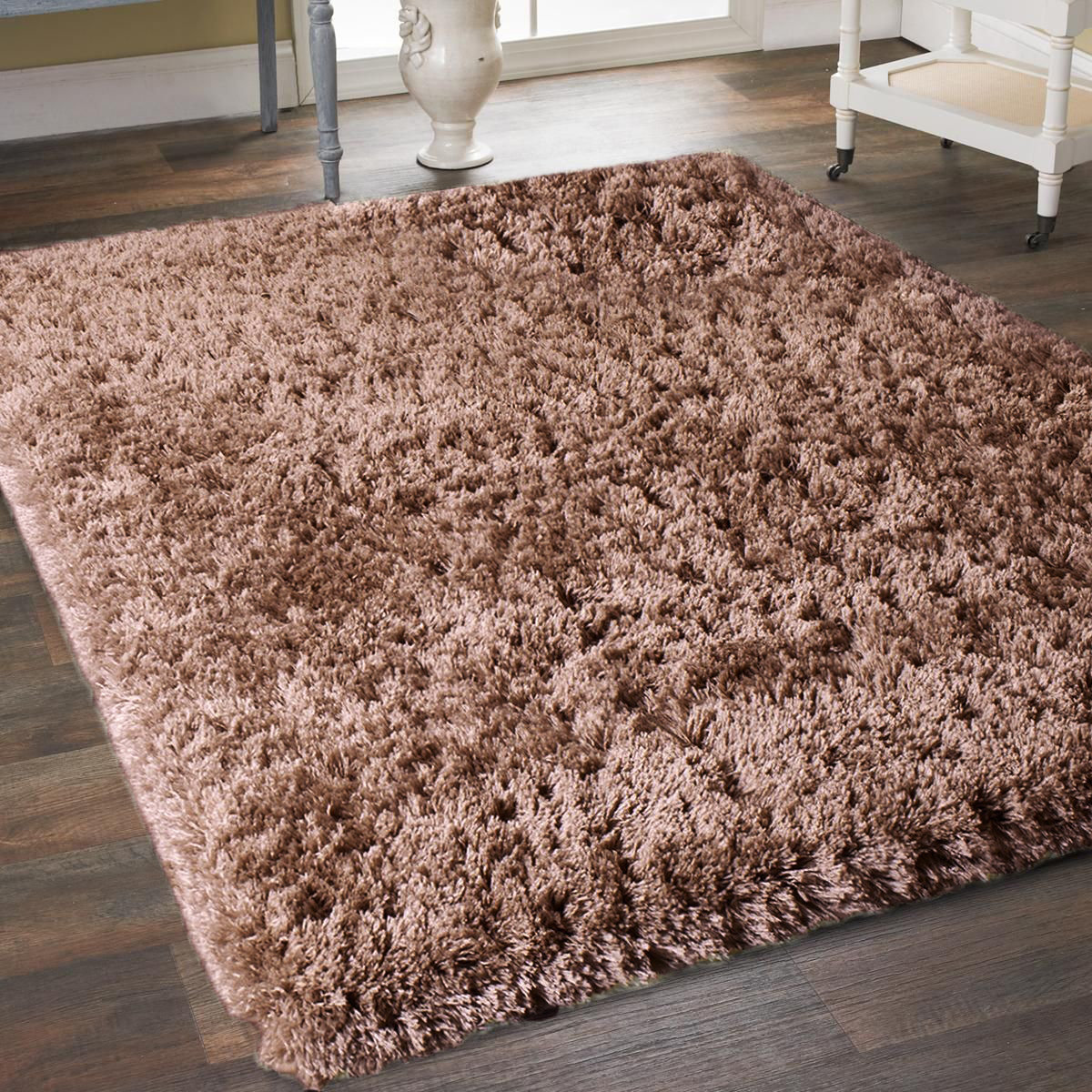 Ebern Designs Cienna Handmade Performance Light Brown Rug | Wayfair