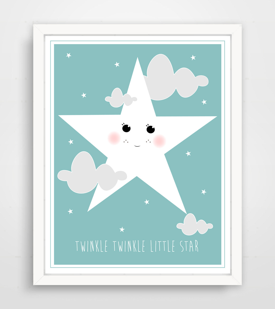 Finny and Zook Twinkle Twinkle Smiling Star Paper Print | Wayfair