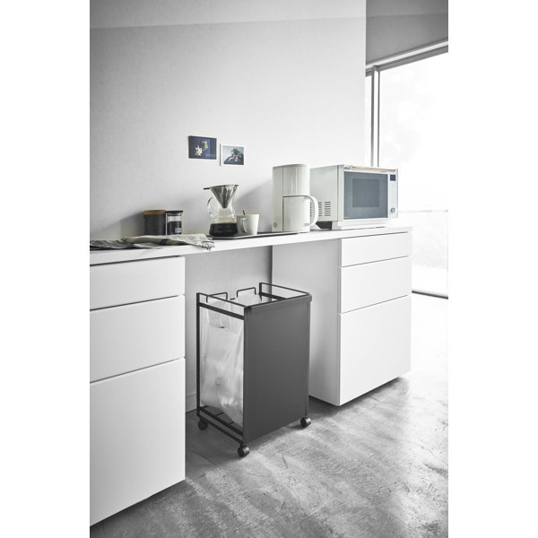 Yamazaki USA Tower Yamazaki Home Concealed Rolling Trash Sorter ...