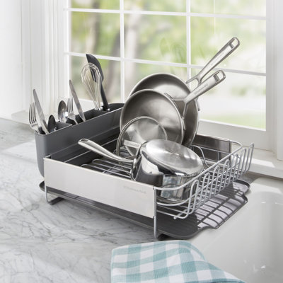 KitchenAid Full Size Expandable Dish-Drying Rack & Reviews | Wayfair