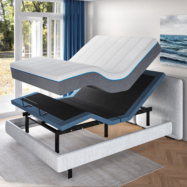 Alwyn Home Millia Adjustable Bed with Wireless Remote & Reviews | Wayfair