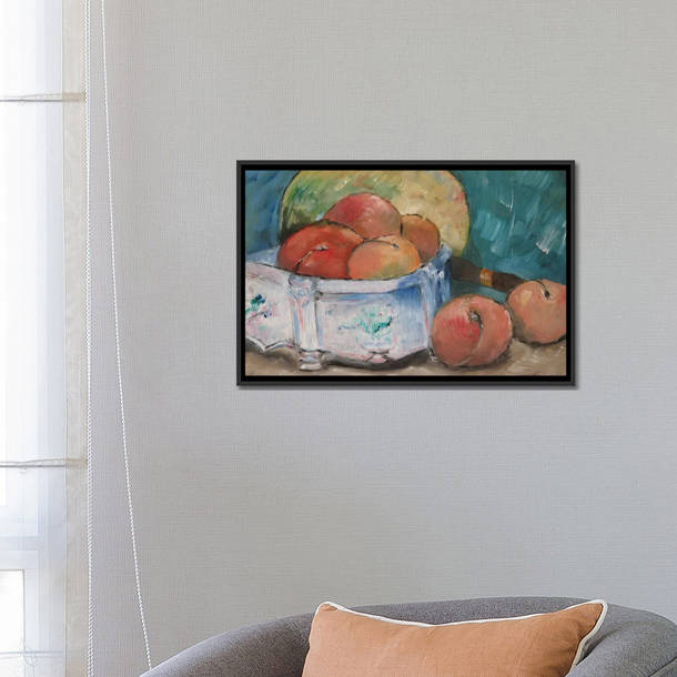Vault W Artwork Fruit Bowl by Paul Cezanne Gallery-Wrapped Canvas ...
