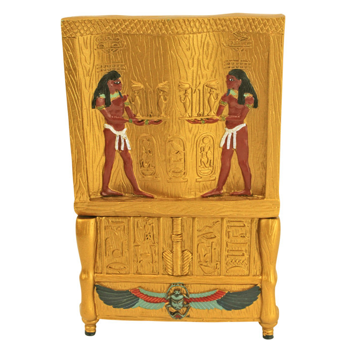 Design Toscano King Tut's Golden Throne Treasure Box & Reviews | Wayfair