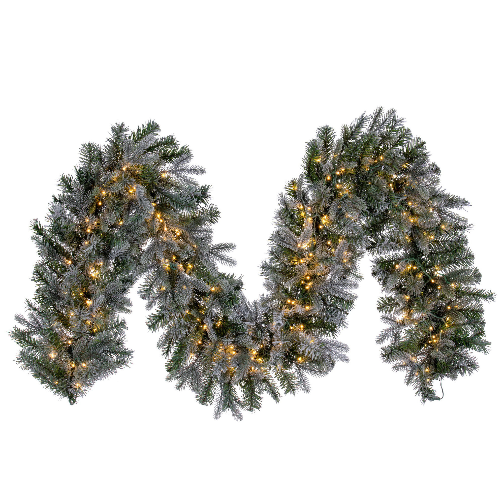 Primrue 108'' in. Lighted Faux Fir Garland | Wayfair