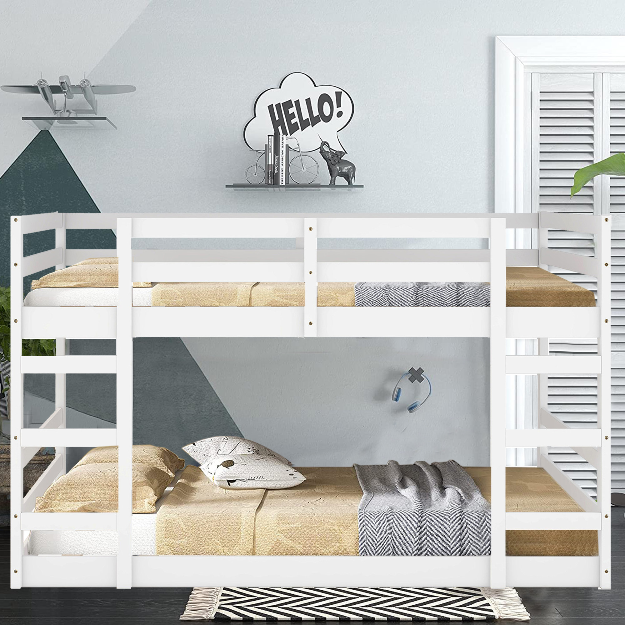 Harriet Bee Genive Standard Bunk Bed by Harriet Bee | Wayfair