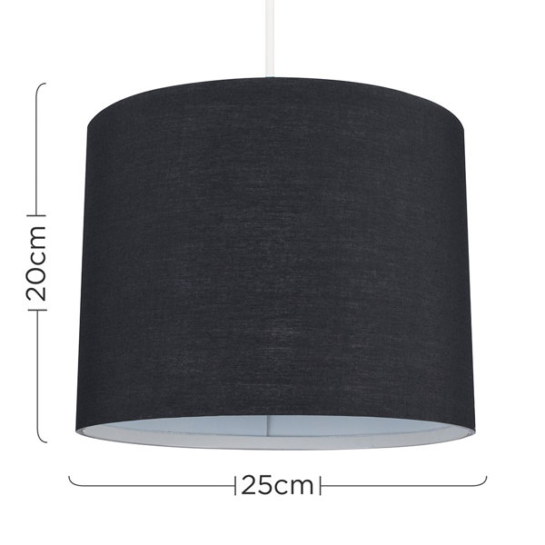 Symple Stuff 25cm Cotton Drum Lamp Shade & Reviews | Wayfair.co.uk