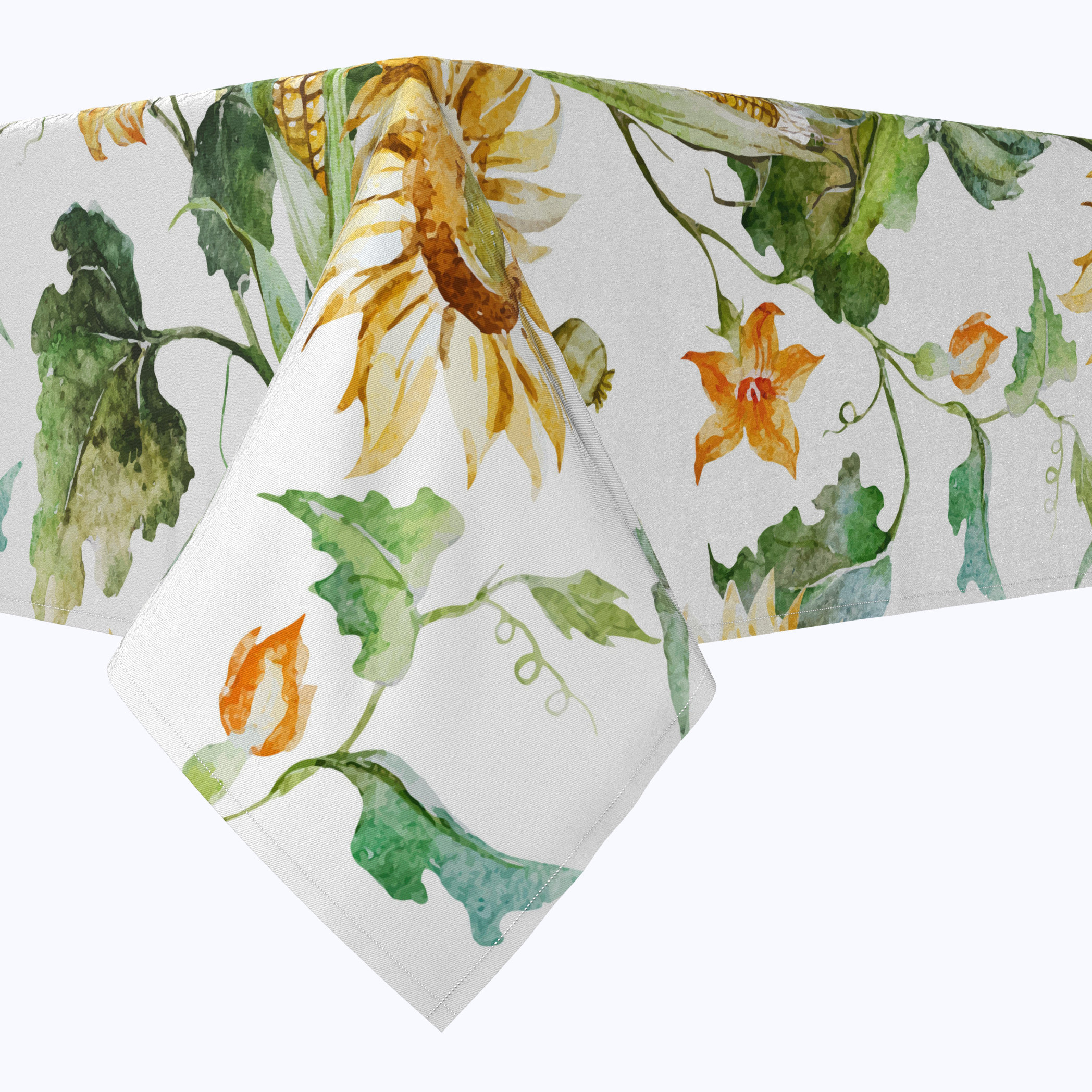 Bless international Floral 211 Cotton Tablecloths Rectangular Floral ...